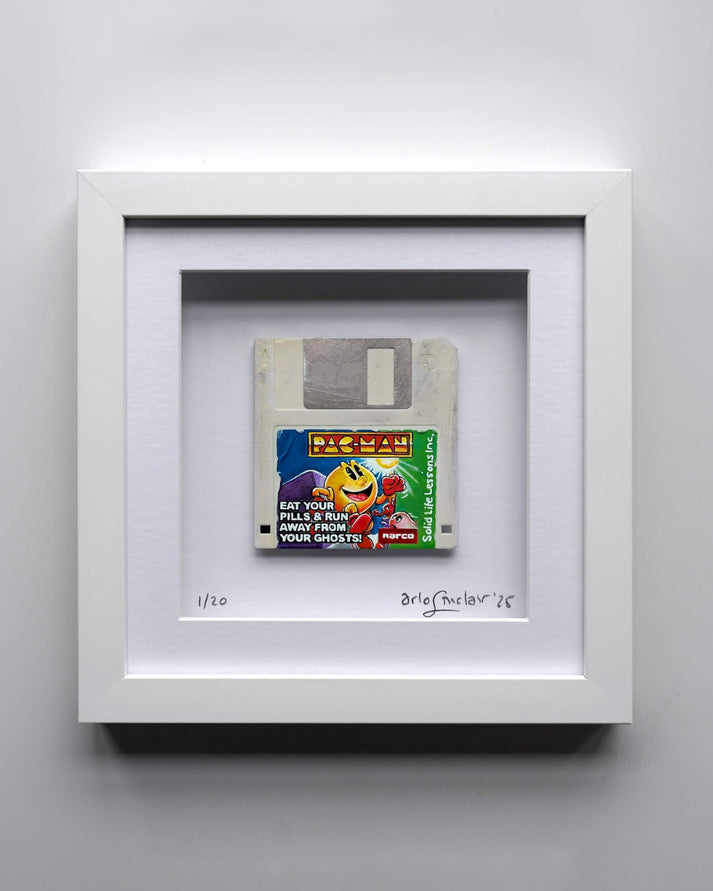 PacMan: Pills & Ghosts - 3.5” White – Arlo Sinclair